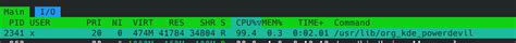 kde powerdevil maxes out cpu every other second pc comes to a crawl