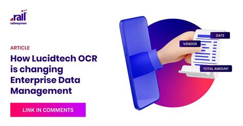 Railwaymen On Linkedin Lucidtech Ocr Data Datamanagement Technology Appdevelopment