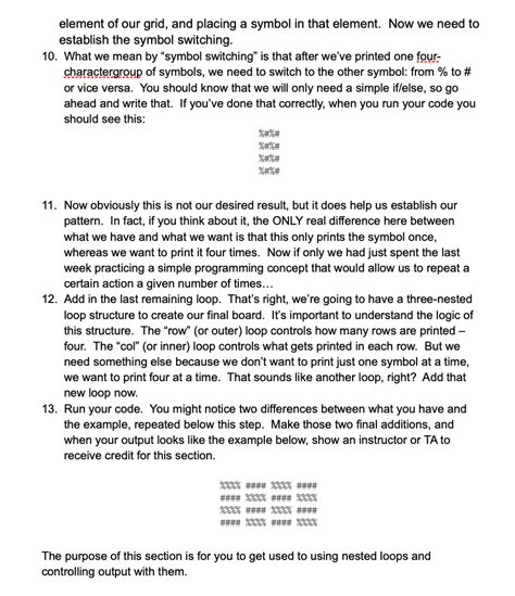 solved part a building a text based checkerboard 1 a