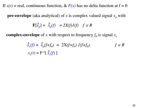 PPT I Phasors Complex Envelope Representation For Sinusoidal Signal Narrow Band Signal