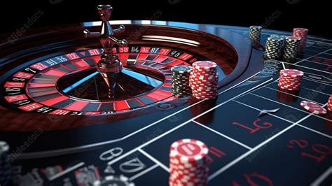 Playing 3d Roulette Chips Cards Dice And Aces On Hypnotic Abstract Powerpoint Background For