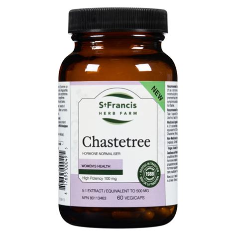 St Francis Herb Farm Chastetree Hormone Normaliser 60 Vegetable
