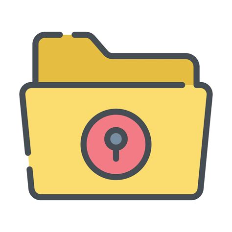 Secure Confidential File Folders With Paper Documents Security Vector Icon 30743497 Vector Art