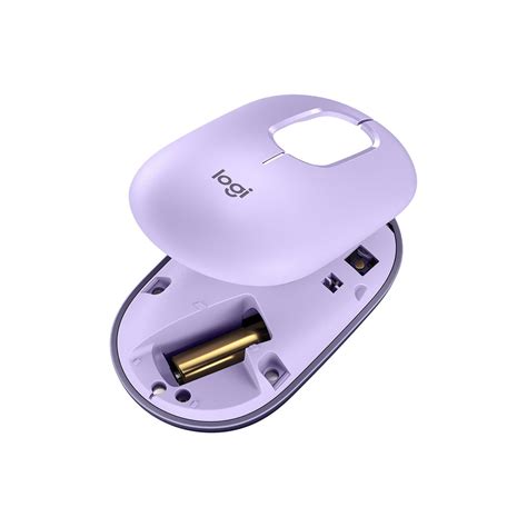 Logitech Pop Mouse Wireless With Customizable Emoji Cosmos Lavender