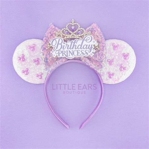 Mickey Ears Pink Birthday Princess Mickey Ears Little Ears Boutique