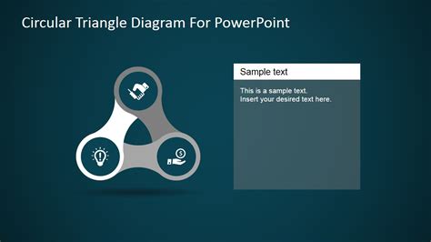Triangle Circular Nodes Diagram For PowerPoint SlideModel