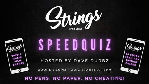 Strings Smartphone Quiz At Strings Bar And Venue Isle Of Wight Newport On 10th September 2024