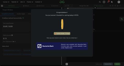 Geekstreak2024 Potd Geekstreak2024 Deutschebank Geeksforgeeks