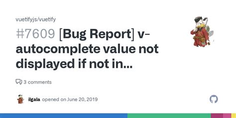 Bug Report V Autocomplete Value Not Displayed If Not In Selected
