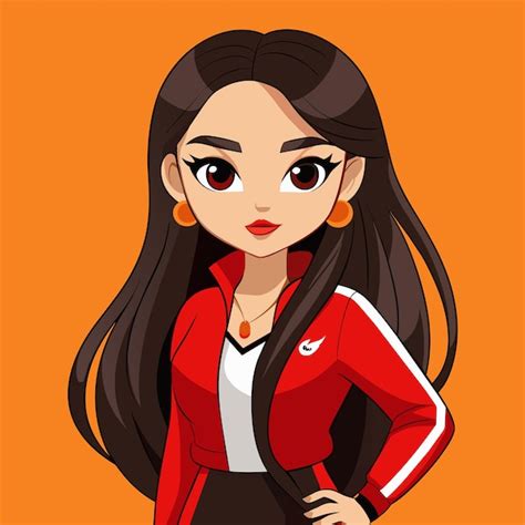 Un Personaje De Dibujos Animados De Una Chica Con Cola De Caballo