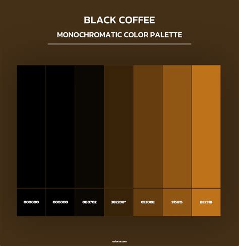 Coffee Color And Black