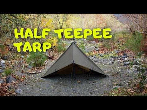 Half Teepee Tarp Kurulumu Half Teepee Shelter Setup Youtube