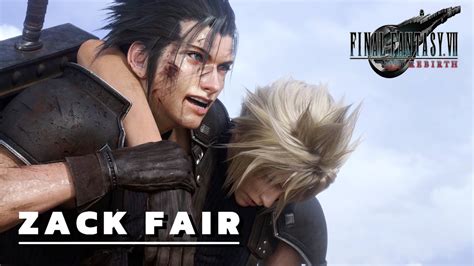 Final Fantasy 7 Rebirth All Zack Fair Scenes 4k 60fps Youtube