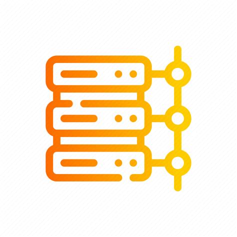 Data Transfer Server Storage Networking Connection Icon Download