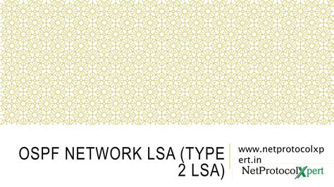 Ospf Network Lsa Type 2 Lsa Pptx Computer Networking Computing