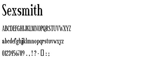 Sexsmith Font Basic Serif