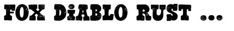 Fox Diablo Rust Rust Fuente Webfont And Desktop Myfonts