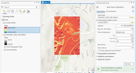 Area Solar Radiation Tool In Arcgis Pro The Gis Blog