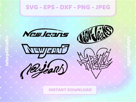 Newjeans Nwjns Logo Set K Pop Svg Png  Eps Dxf Newjeans Nwjns