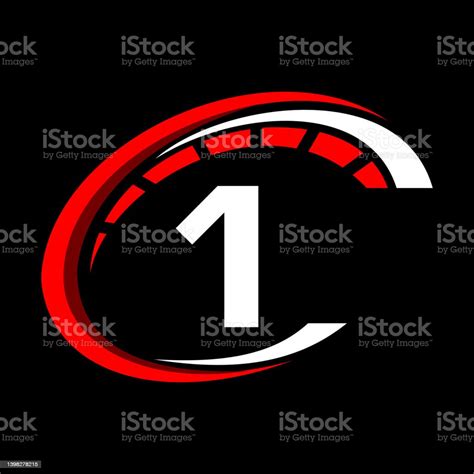 자동차 서비스를위한 자동차 자동차 템플릿 속도계 1 편지 로고 디자인으로 자동차 수리 스포츠 자동차 로고 기호 개념에 대한 스톡