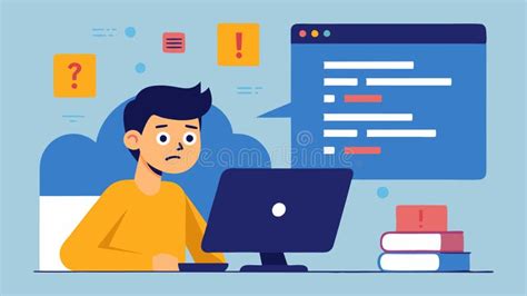 Debugging Process A Developer Looking Intently At A Computer Screen