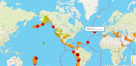 Github Tramottawamappingearthquakes Geojson Javascript Leaflet Mapbox Html