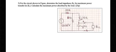 for the circuit shown in figure determine the load impedance zi for