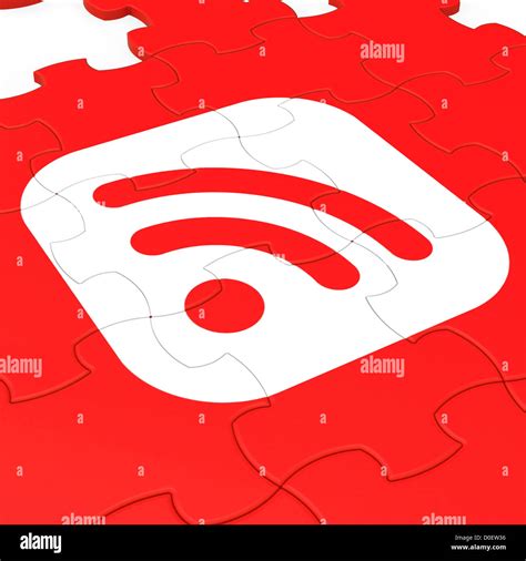 Wifi Symbol Puzzle Showing Internet Access Stock Photo Alamy