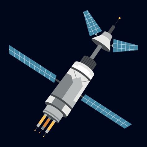 A Vibrant Pixel Art Featuring Spacecraft Vector Image