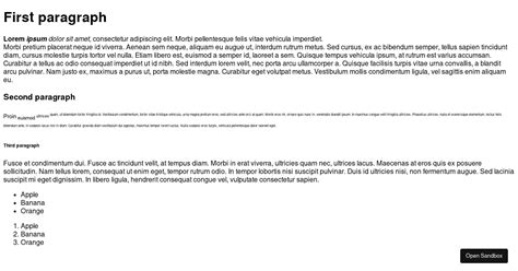 First Forked Codesandbox