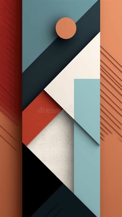 Abstract Design With Bold Angular Shapes And Contrasting Color Palette Ai Generated Stock