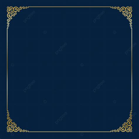 금색 사각형 테두리 꽃 코너 정사각형 테두리 국경 정사각형 Png 일러스트 및 Psd 이미지 무료 다운로드 Pngtree