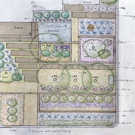 Landscape Design Drawings Examples Color 9 Landscape Plan Graphics And