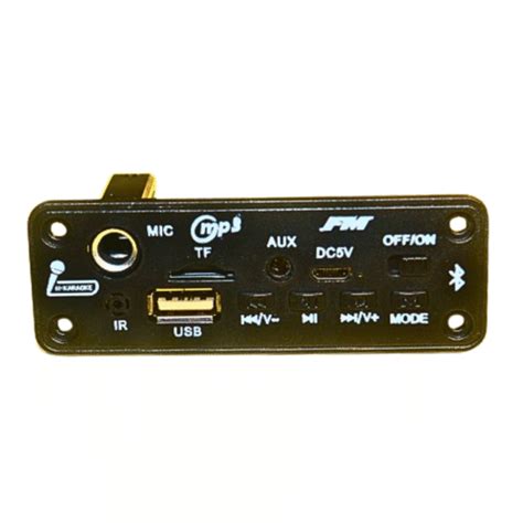 Bluetooth Mp3 Decoding Module Board Usb Fm Aux Tf Card Mic Support Wireless Audio