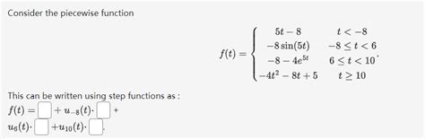 Solved Consider The Piecewise Chegg