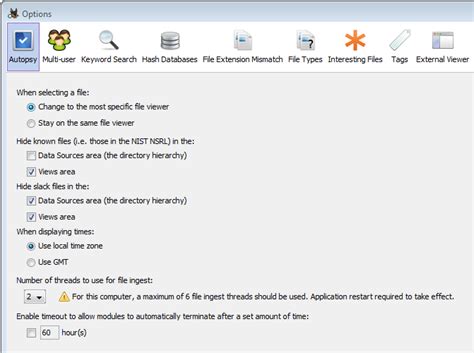 Autopsy User Documentation Optimizing Performance
