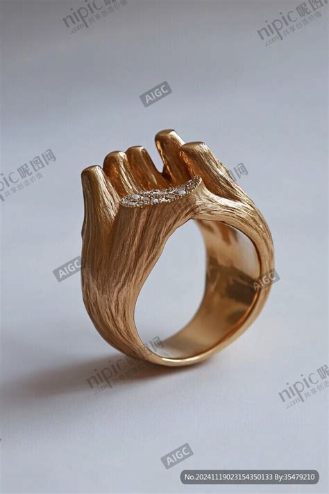 Ai创作图参数化首饰 珠宝首饰渲染图 纯金首饰设计 珠宝精修大图 金缠指 D环 高清铜环 主心木铜箍 首饰高清图 指节铜环 钛金艺术设计 尊贵高贵金饰工艺 名贵奢侈品首饰珠宝 高清黄金首饰 贵