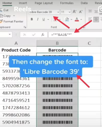 Cara Membuat Barcode Dengan Excel Untuk Kode Barang Gammafis Blog