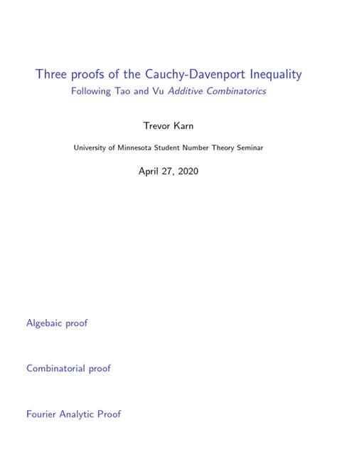 Notes4 27 Pdf Mathematical Proof Combinatorics