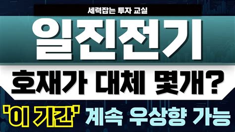 일진전기주가 주식 모든 조건이 장기 우상향을 보인다 일진전기전망 일진전기주가전망 일진전기목표가 전력설비 일진전기주가 Youtube
