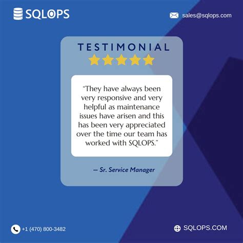 sqlops on linkedin client testimonial sqlops