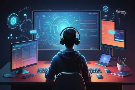 Premium Photo Programming Concept Illustration