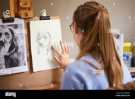 Carbon Pencil Drawing Technique Blurring Stock Photo Alamy