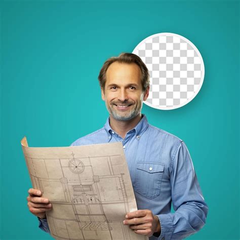 Premium Psd Older Man At Home Showing Graph On Notepad