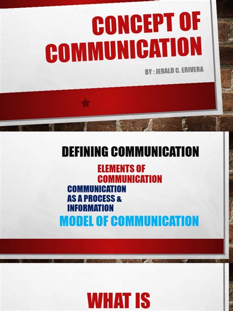 Concept of Communication | PDF | Communication | Human Communication