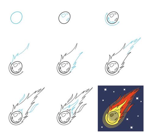Easy And Beautiful Comet Drawing Ideas Drawing Photos