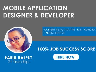 Certified Mobile App Developer Android IOS Native Flutter UI UX Design Upwork