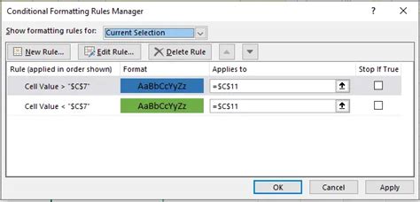 excel conditional formatting cheat sheet next step infotech
