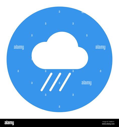 Raincloud Vector Glyph Icon Meteorology Sign Graph Symbol For Travel