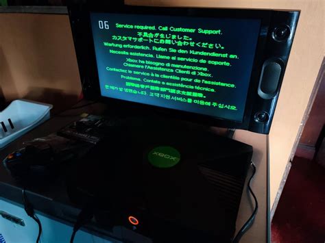 error 06 after modding my xbox was working fine followed